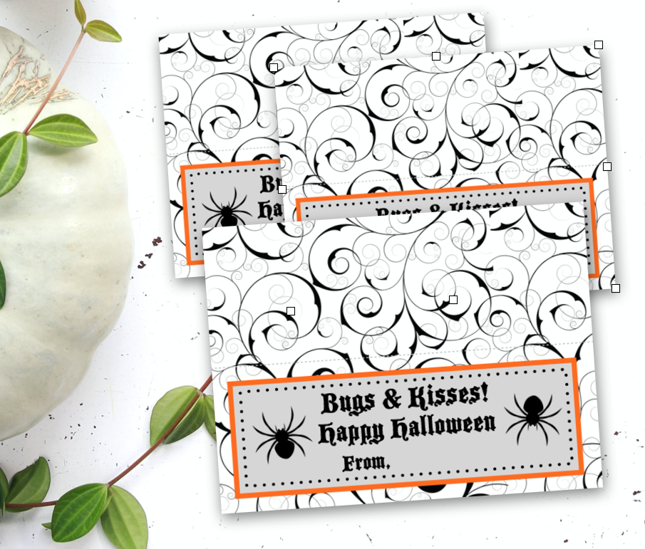 Bugs and Kisses Halloween Printable Bag Topper | PDF File
