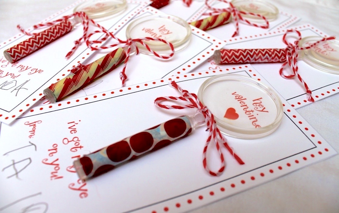Kids Printable Valentines for Toy Magnifying Glass